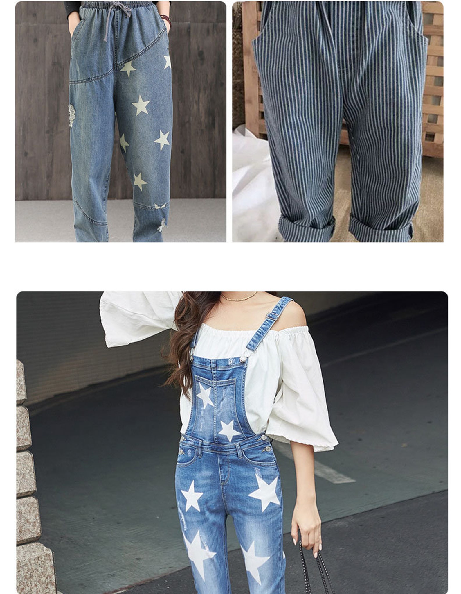 Blue Printed Denim Fabric Lightweight Denim Fabric Washed - Etsy