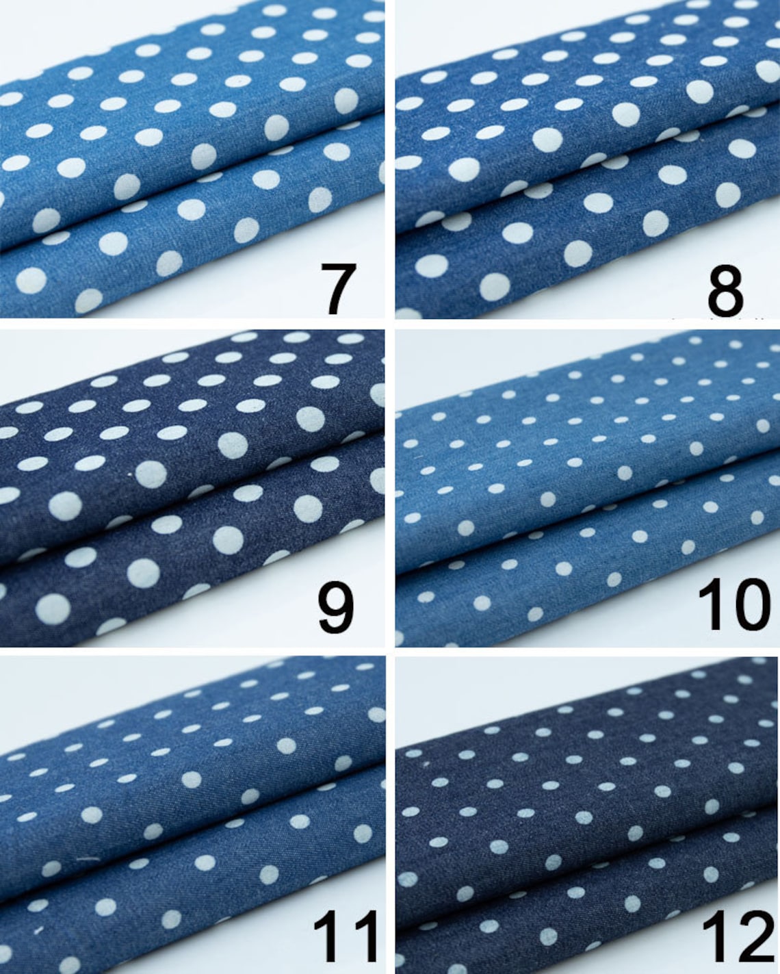 Blue Printed Denim Fabric Lightweight Denim Fabric Washed - Etsy