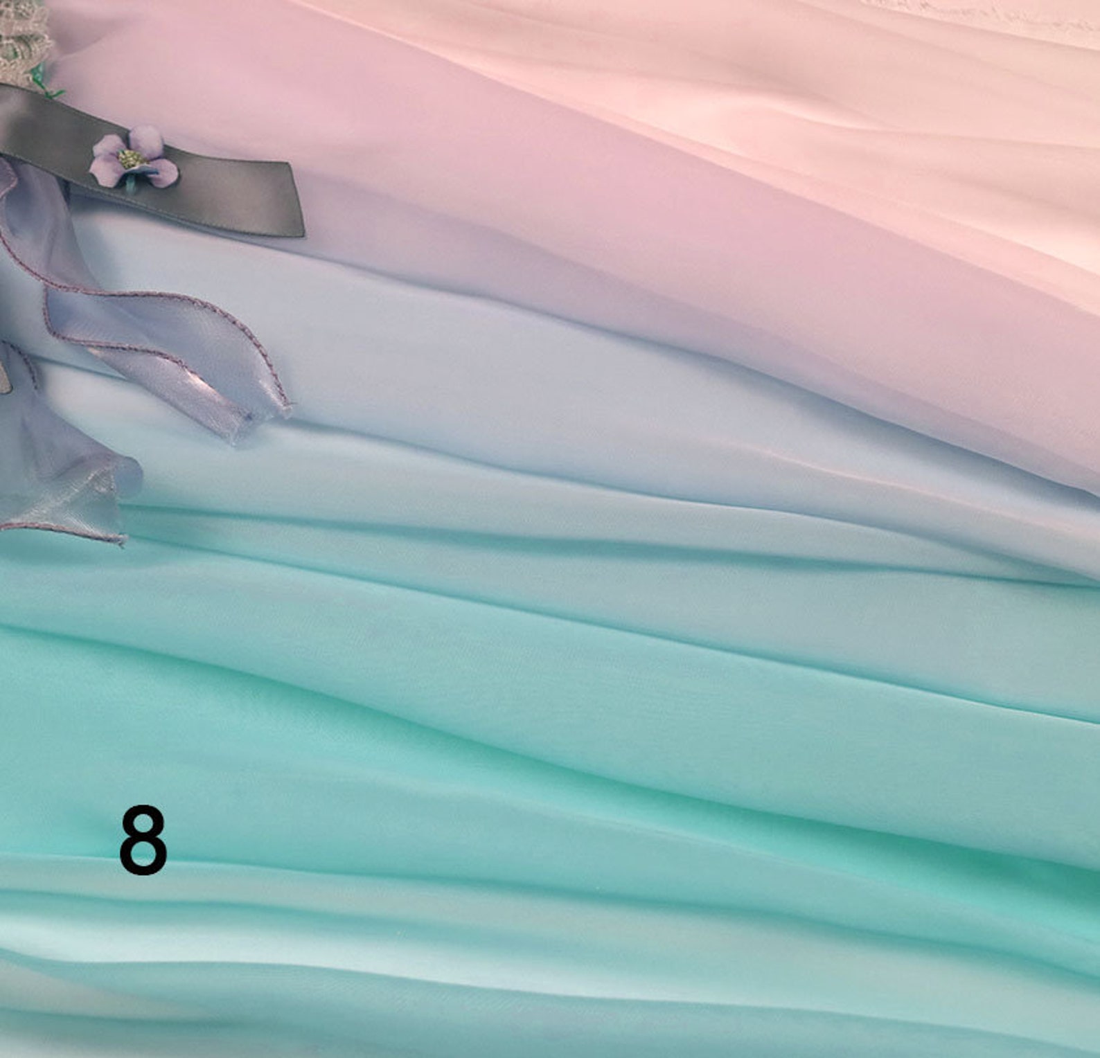 Ombre Chiffon Fabric Ombre Fabric Chiffon Fabric Sheer - Etsy