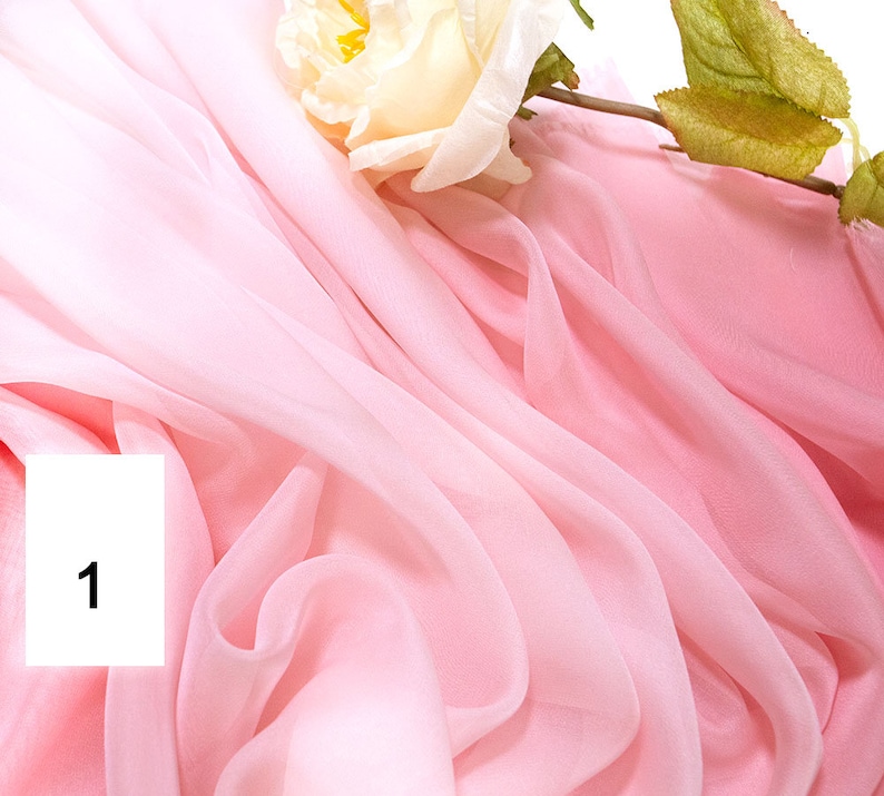 Ombre Chiffon Fabric Ombre Fabric Chiffon Fabric Sheer - Etsy