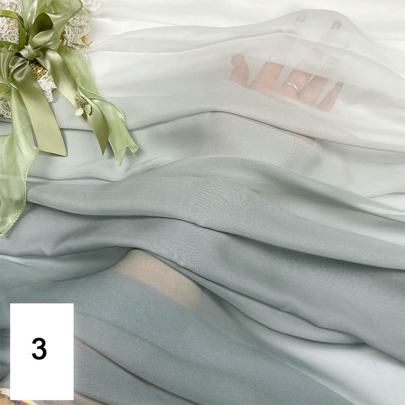Ombre Chiffon Fabric Ombre Fabric Chiffon Fabric Sheer - Etsy