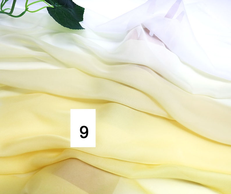 Lightweight 2-tone Ombre Chiffon Fabric 30D Sheer Chiffon - Etsy
