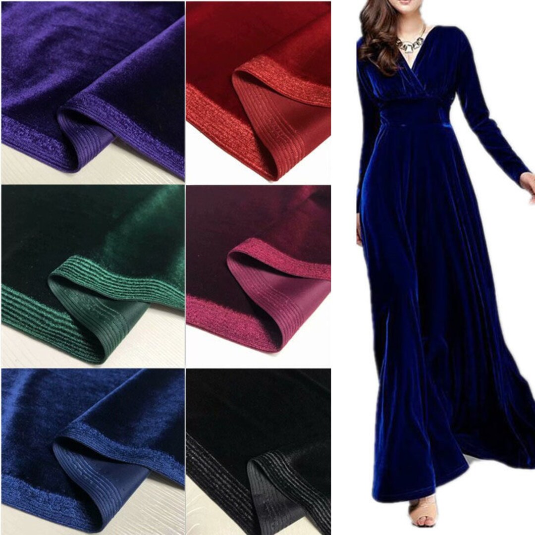 Stretchy Velvet Fabric, Soft Stretch Velvet, Clothes Fabric, Upholstery ...