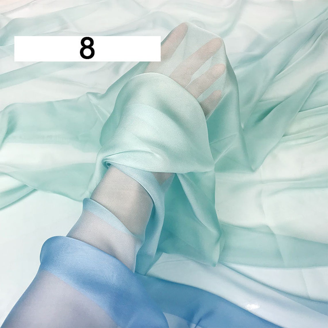 Lightweight 2-tone Ombre Chiffon Fabric 30D Sheer Chiffon - Etsy