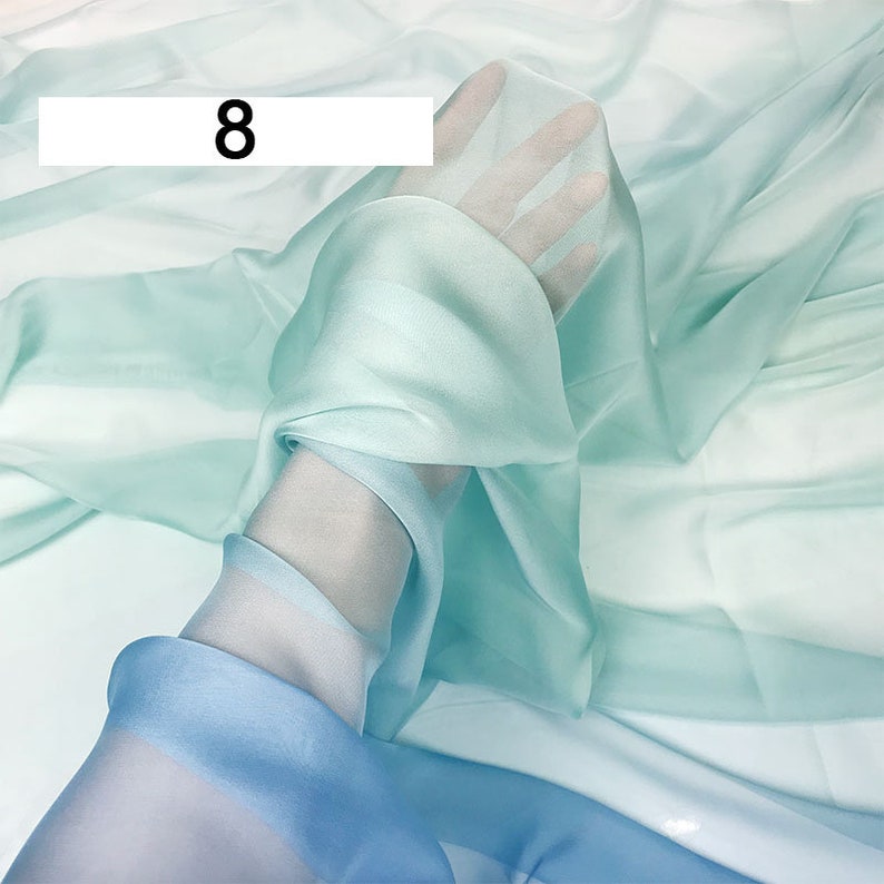 Lightweight 2-tone Ombre Chiffon Fabric 30D Sheer Chiffon - Etsy