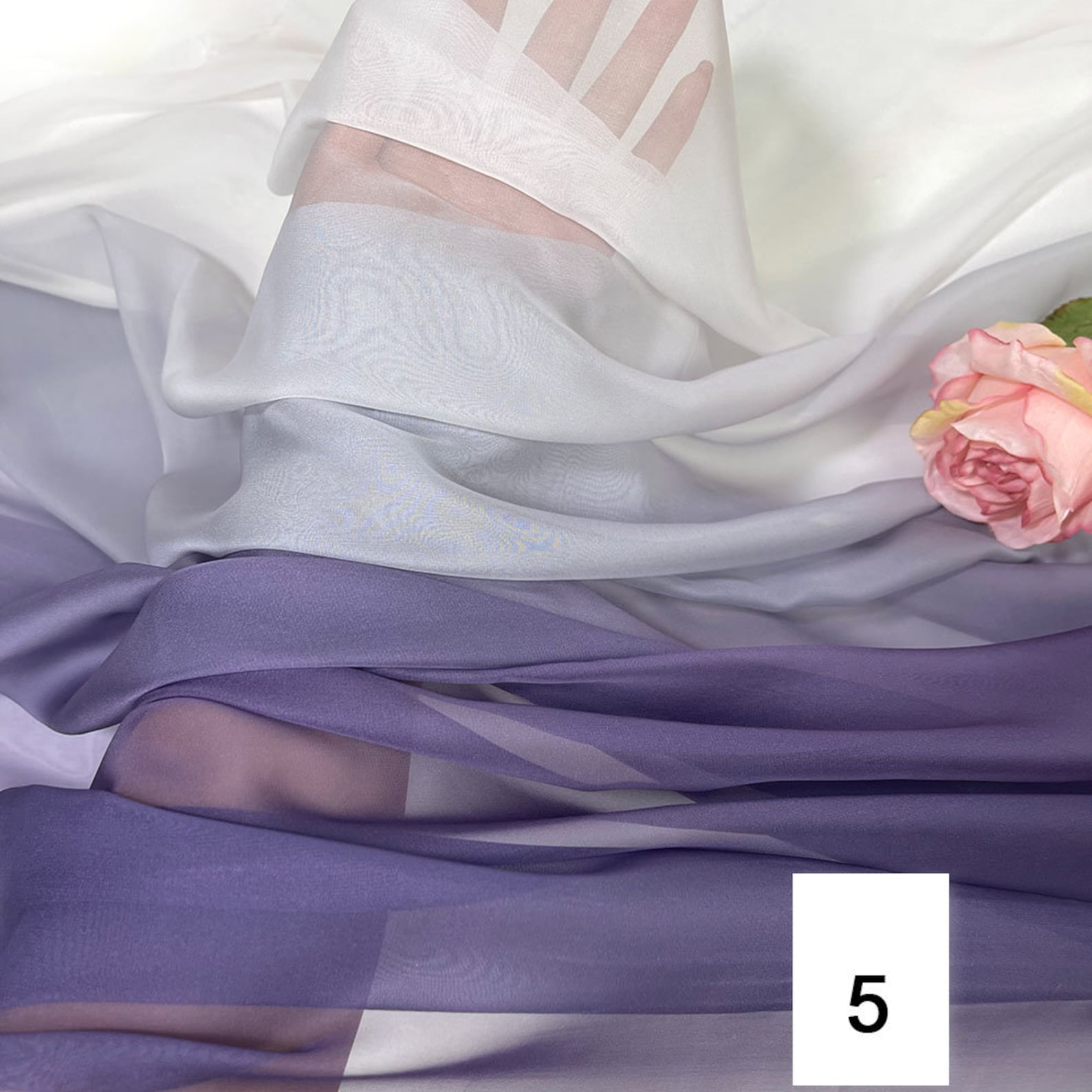 Lightweight 2-tone Ombre Chiffon Fabric, 30D Sheer Chiffon Gradient ...
