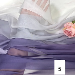 Lightweight 2-tone Ombre Chiffon Fabric, 30D Sheer Chiffon Gradient ...