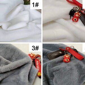 RABBIT Soft Faux Fur SOLID Fabric, Super Soft Plush Fabric, Fursuit Fur ...