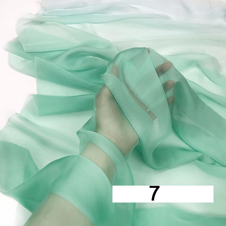 Lightweight 2-tone Ombre Chiffon Fabric 30D Sheer Chiffon - Etsy