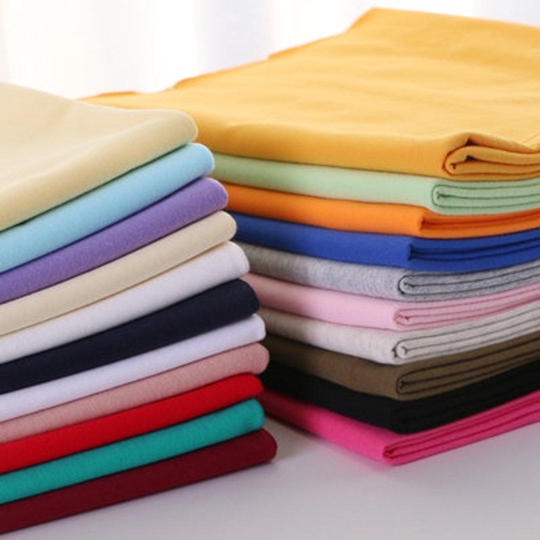 Cotton Jersey Knit Fabric, 100% Cotton Fabric, Soft Cotton Fabric ...