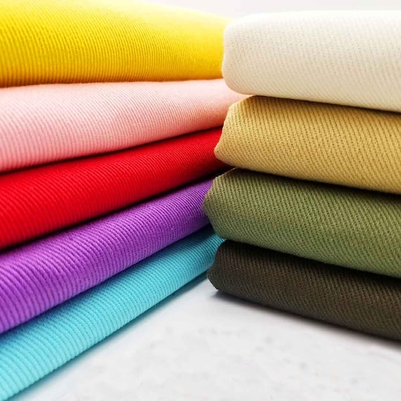 100% Cotton Denim Fabric Colored Denim Fabric Twill Denim - Etsy