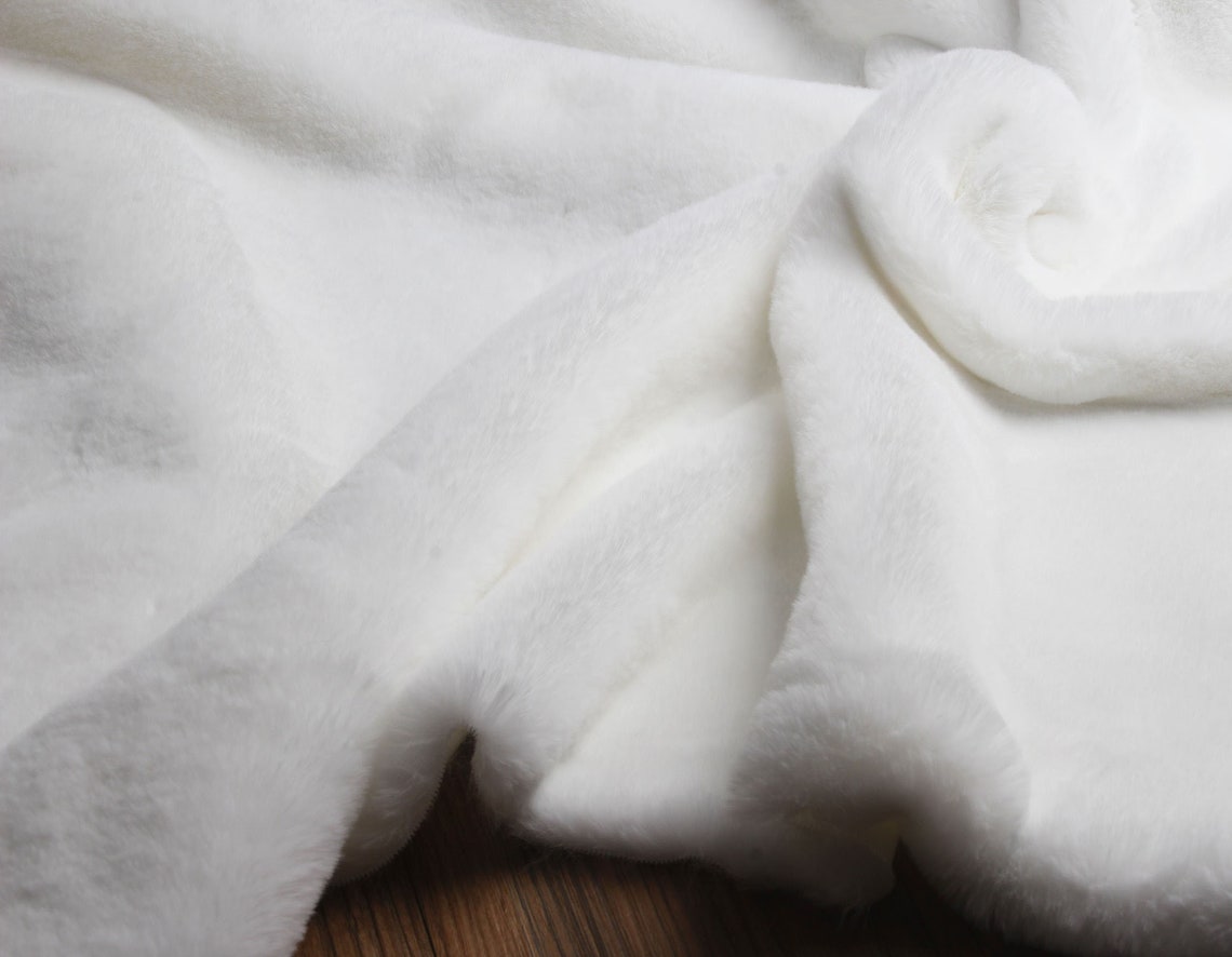 RABBIT Soft Faux Fur SOLID Fabric Super Soft Plush Fabric - Etsy