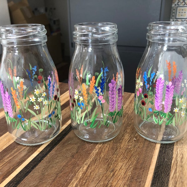 Milk Bottle Vase - Etsy UK