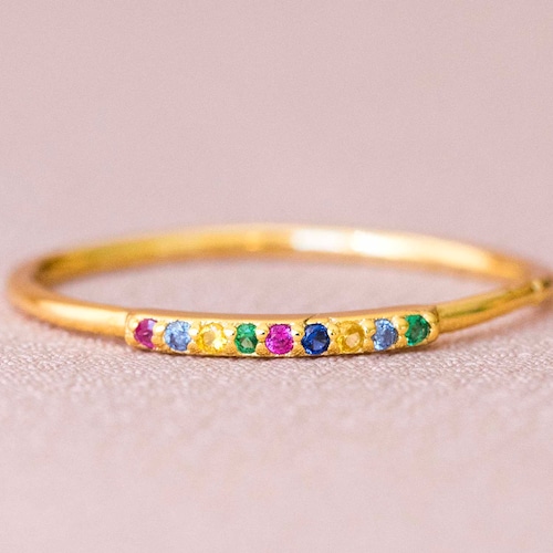 Rainbow Ring - Etsy