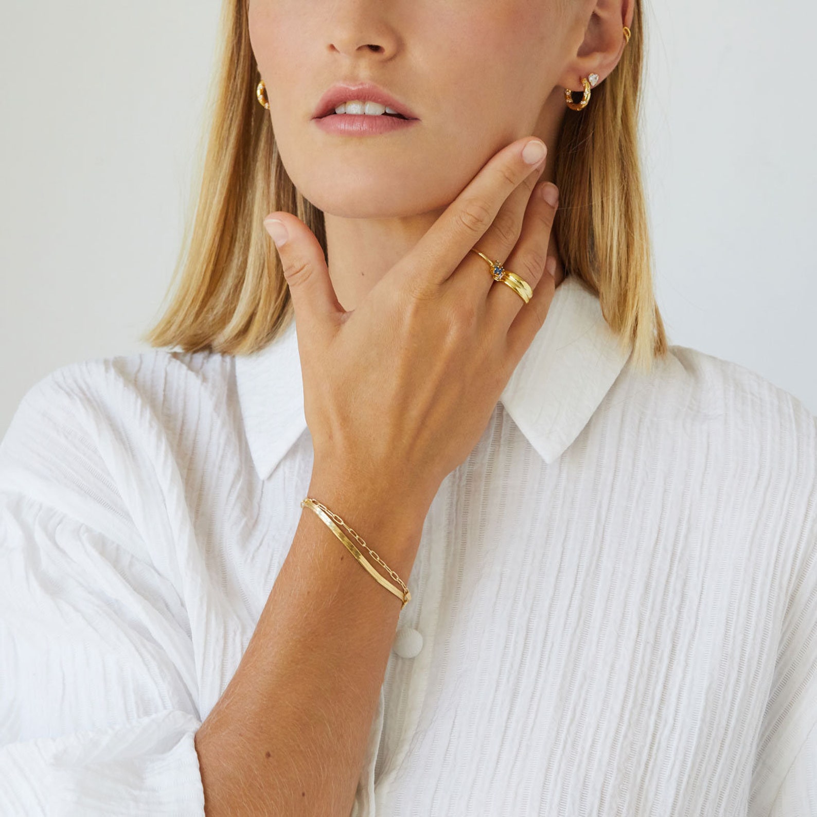 Bracelet minimaliste bracelet en or fin bracelet en or | Etsy