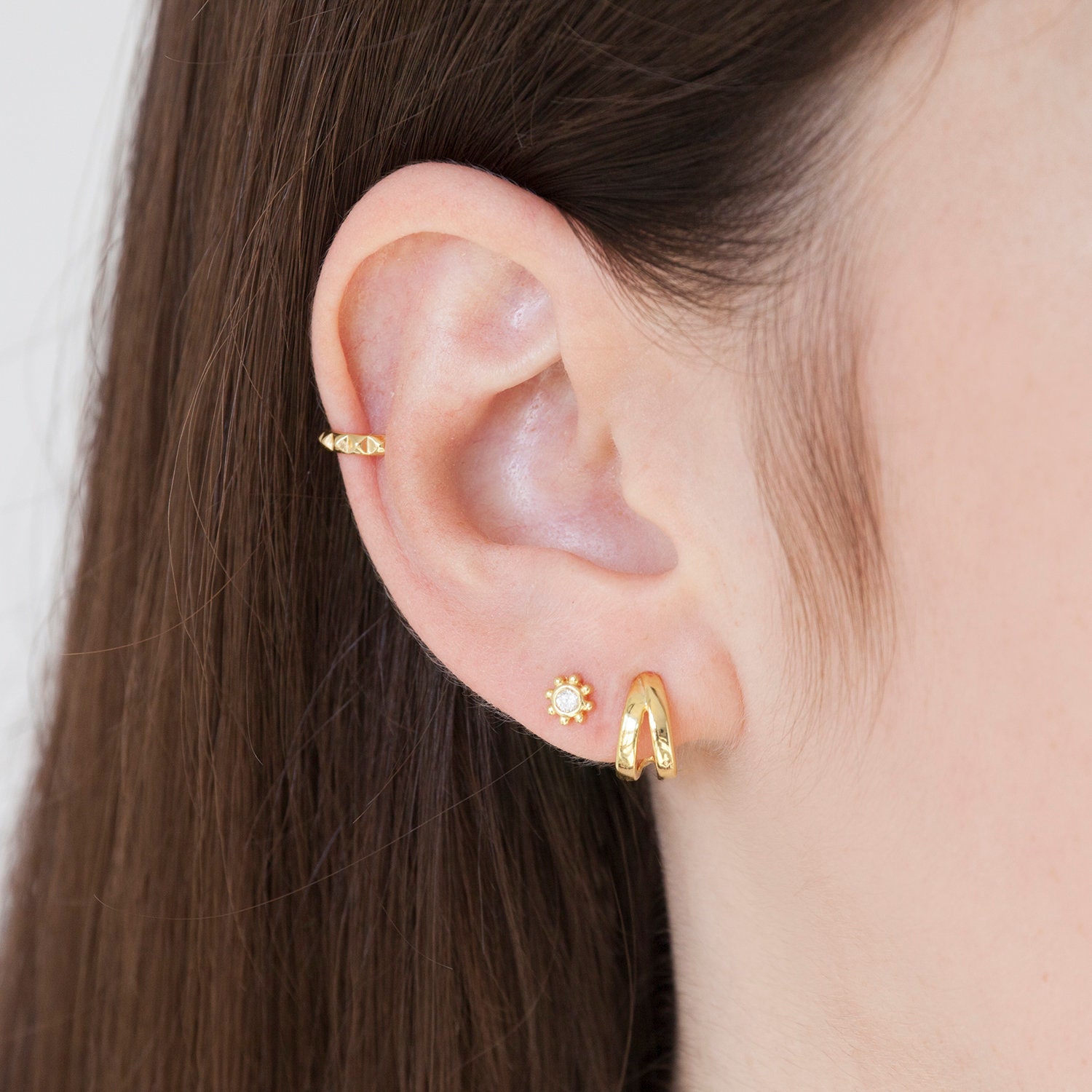 Minimal Gold Hoops Dainty Hoop Earrings Minimalist Earrings - Etsy