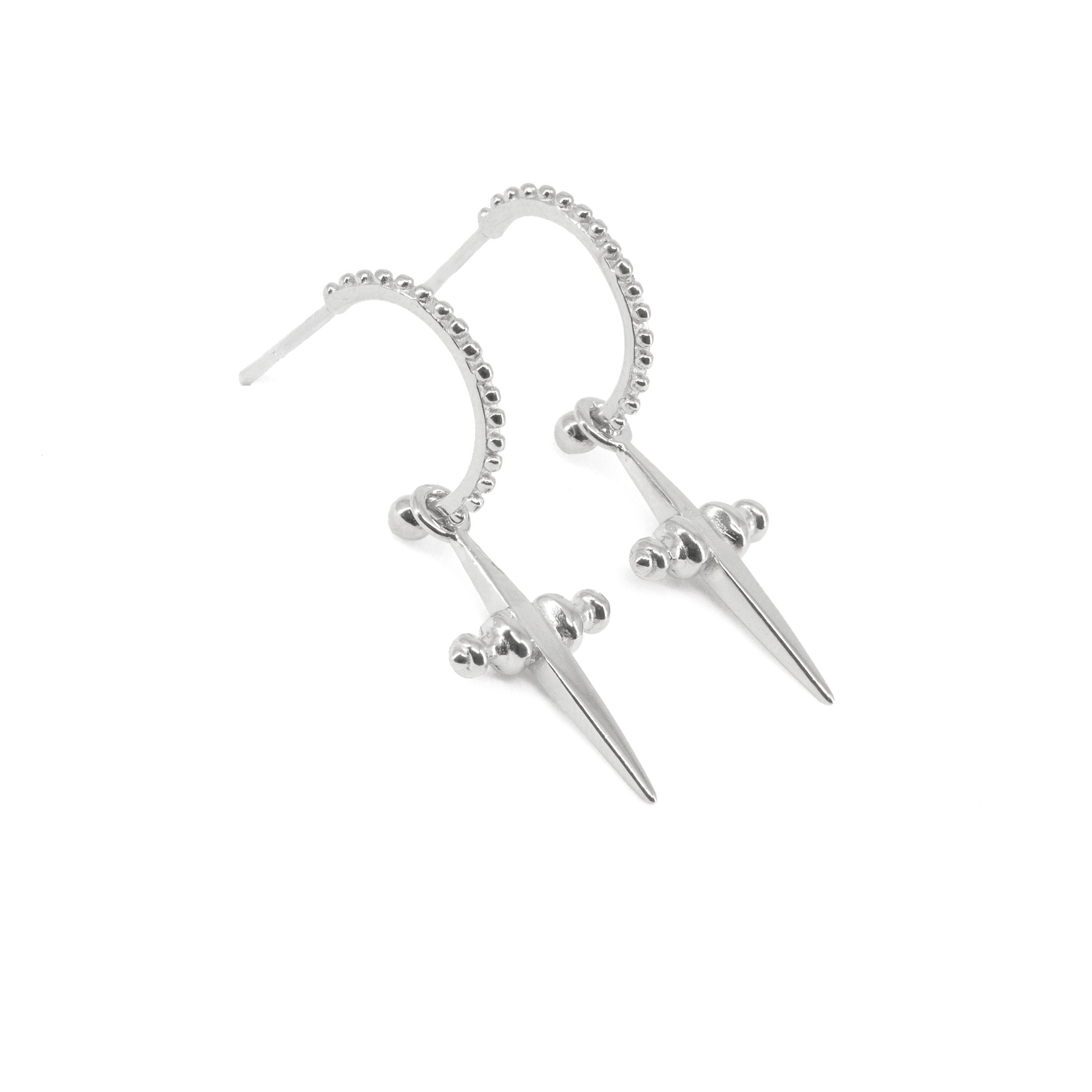 Minimal Cross Hoops Dainty Cross Huggies Minimal Gold Hoops - Etsy