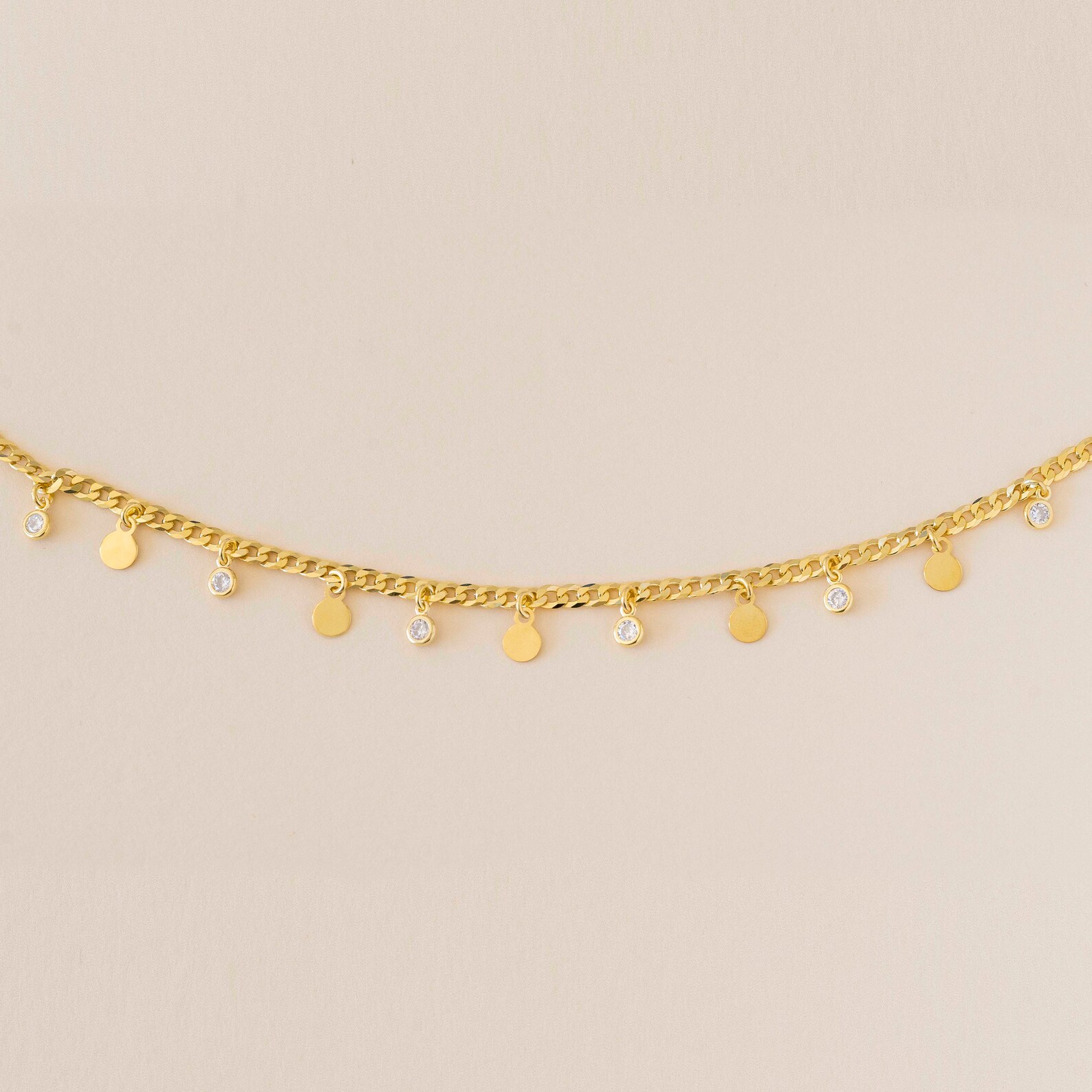 Dainty Choker Gold Choker Charm Necklace Delicate Necklace - Etsy