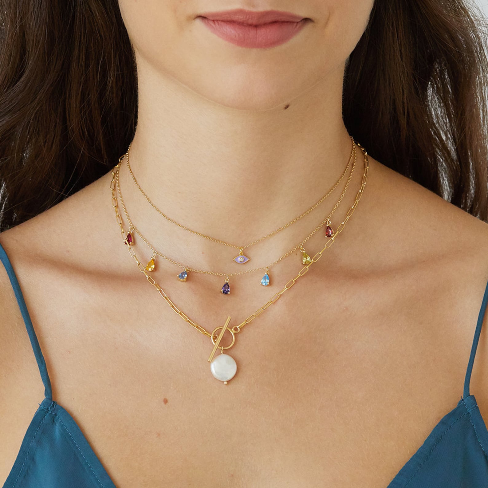 Pearl Necklace T Bar Necklace Toggle Bar Necklace Dainty - Etsy