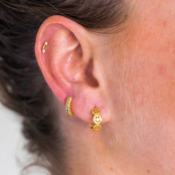 Gold Tiny Piercings Dainty Gold Piercing Gold Small Studs - Etsy