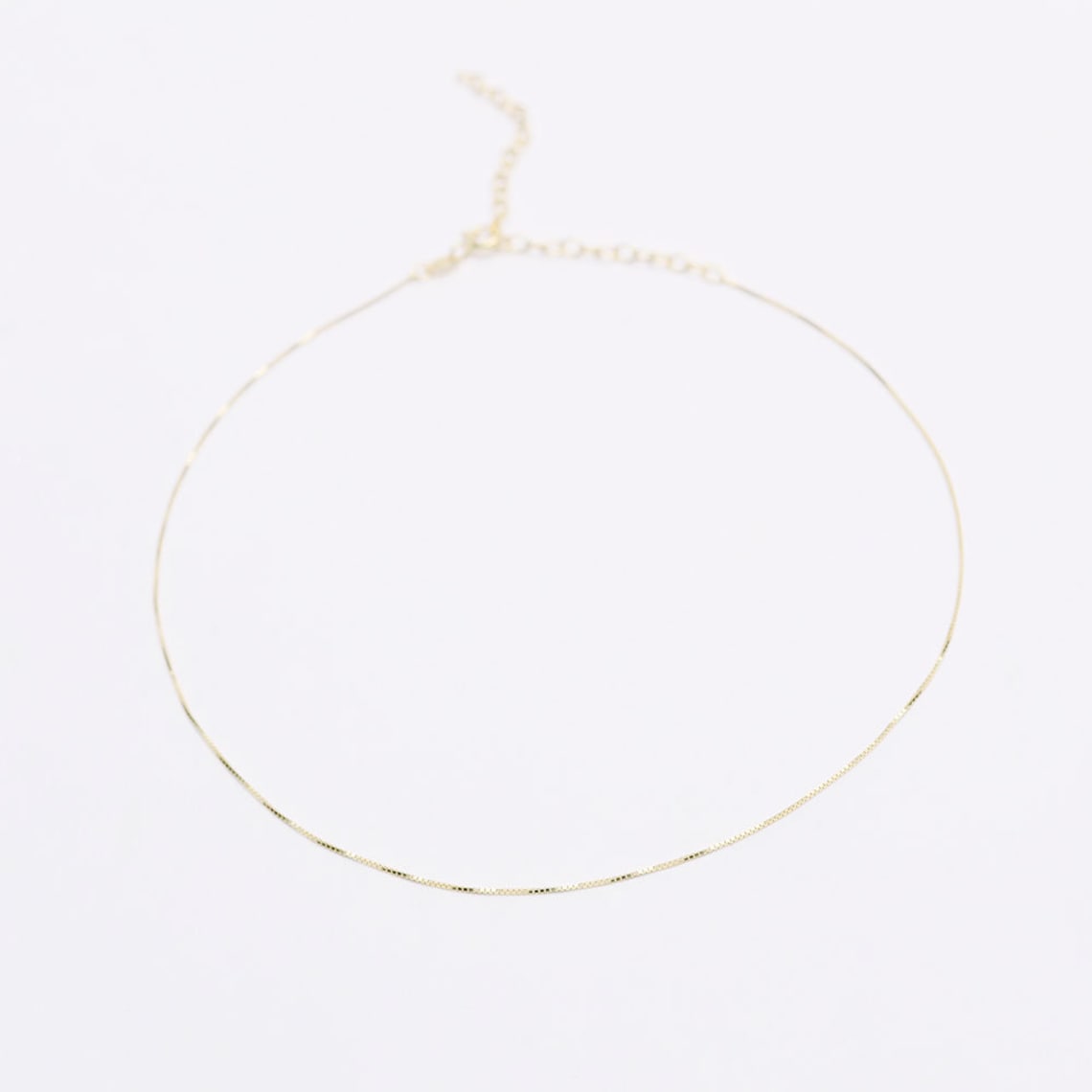 Dainty choker necklace gold minimal choker skinny chain | Etsy