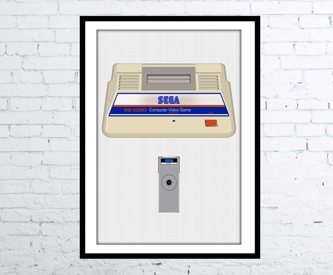Sega SG-1000 Console Poster Retro Digital Art Poster / Print - Etsy
