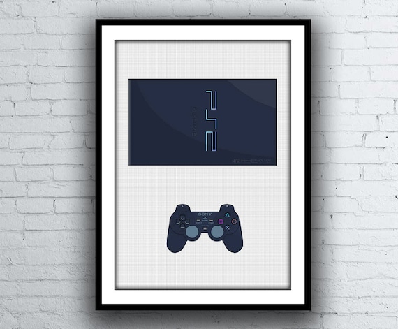 Sony Playstation 2 Computer Poster Sony Playstation Digital - Etsy