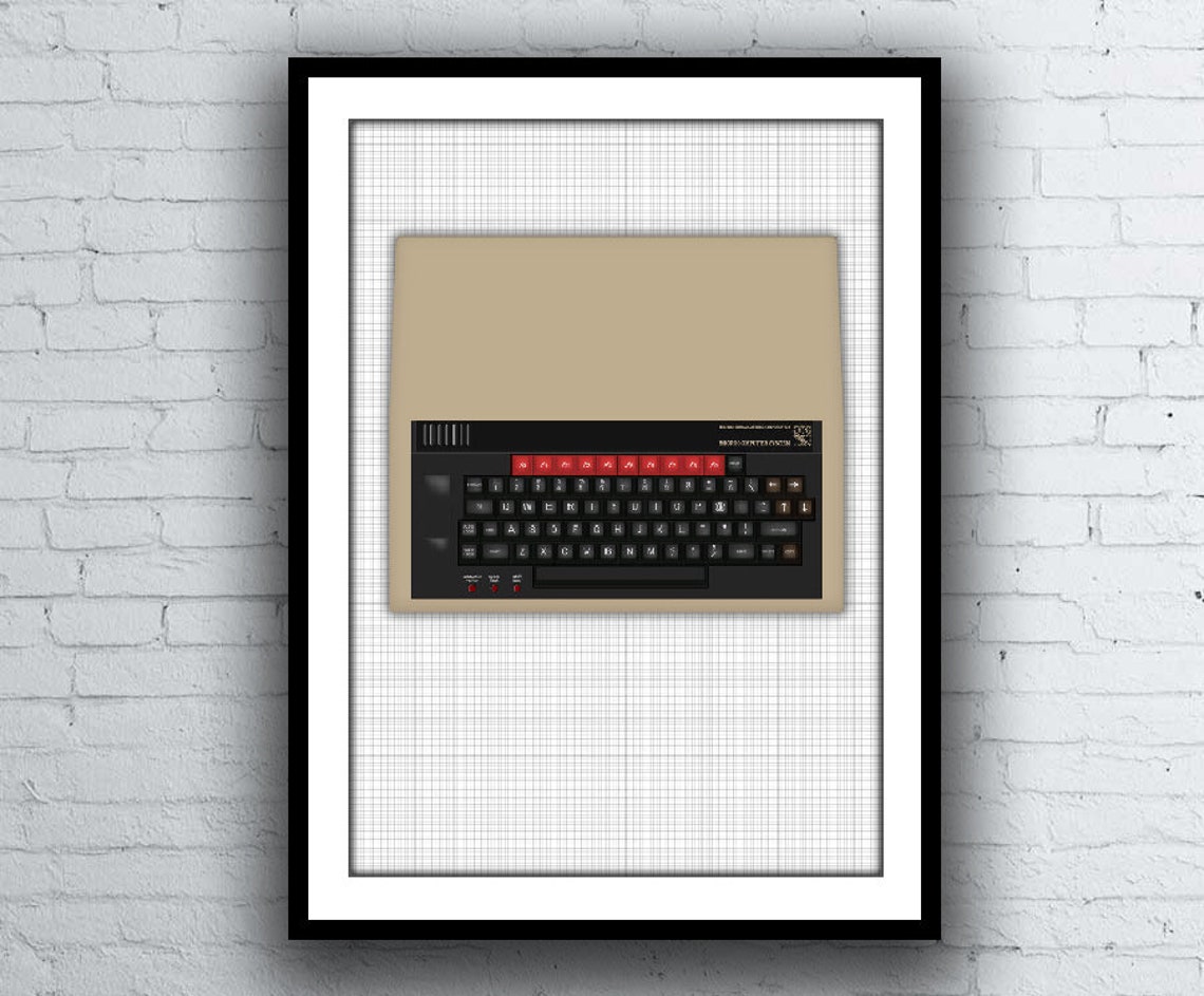 BBC Micro Model B Computer Poster BBC Micro Model B Digital - Etsy UK