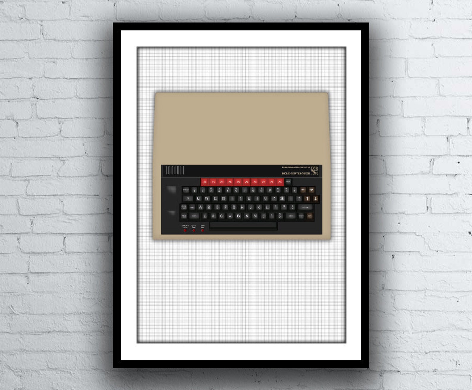 BBC Micro Model B Computer Poster BBC Micro Model B Digital - Etsy UK