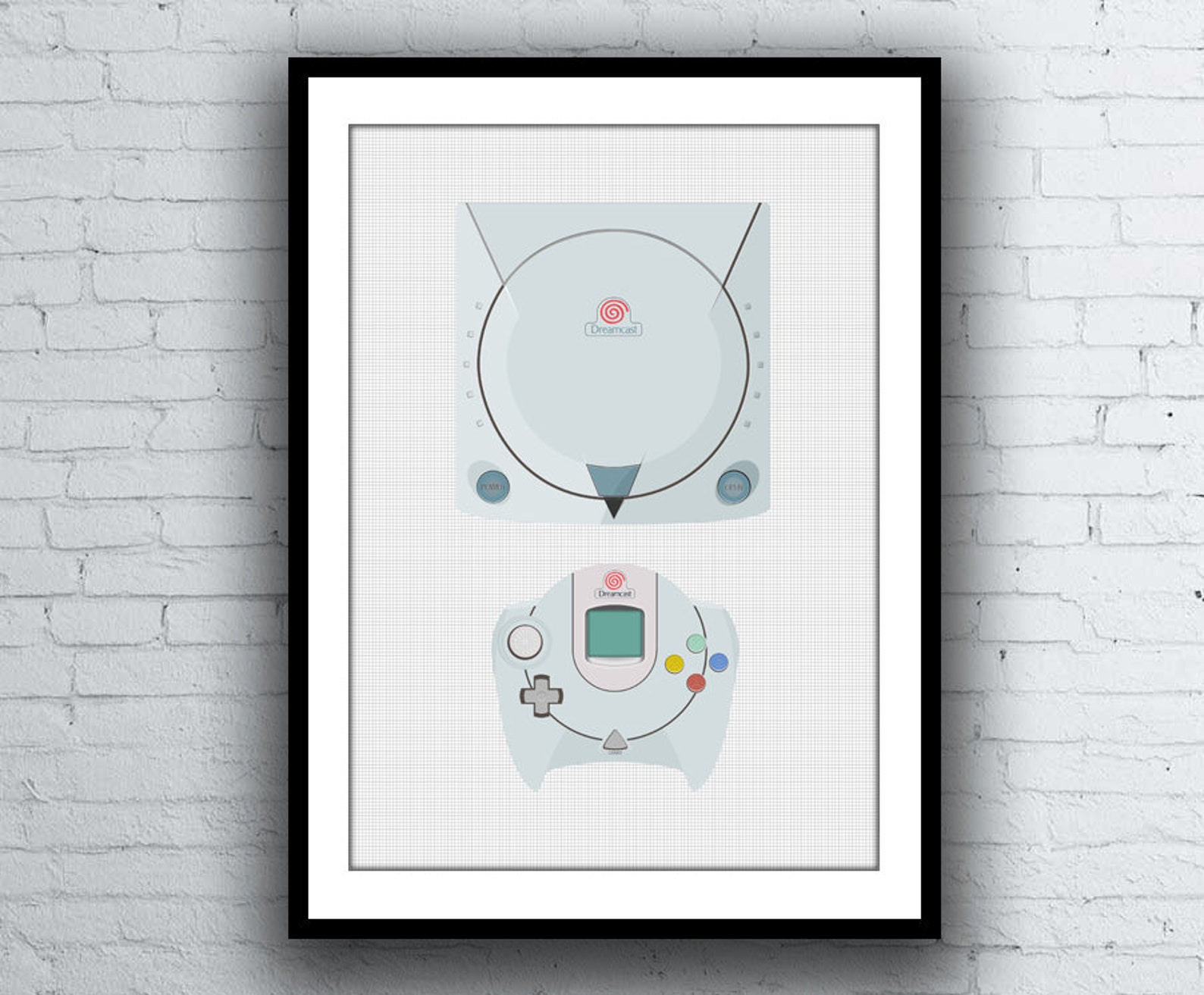 Sega Dreamcast Computer Poster Retro Digital Art Poster / Print - Etsy UK