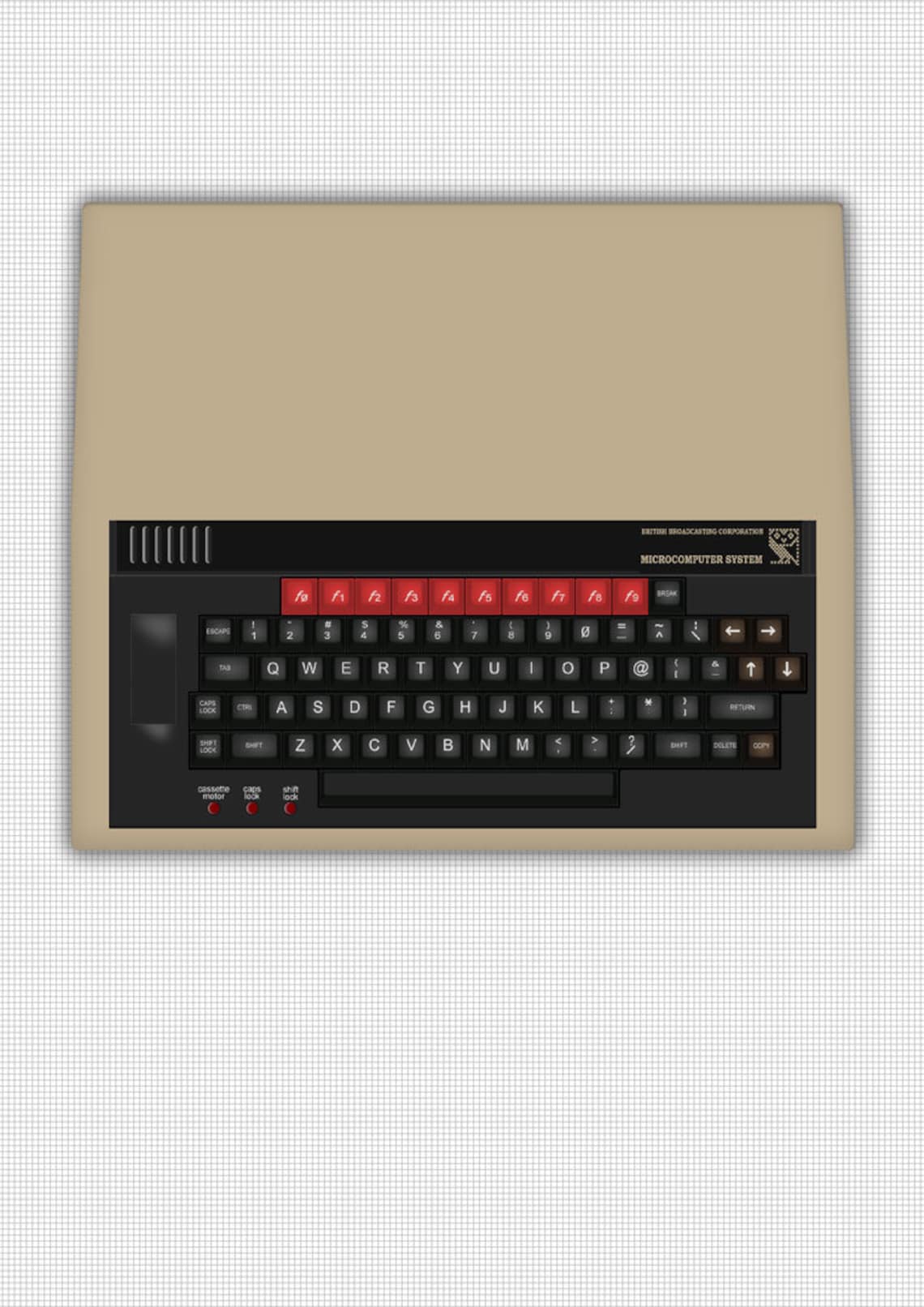 BBC Micro Model B Computer Poster BBC Micro Model B Digital - Etsy UK