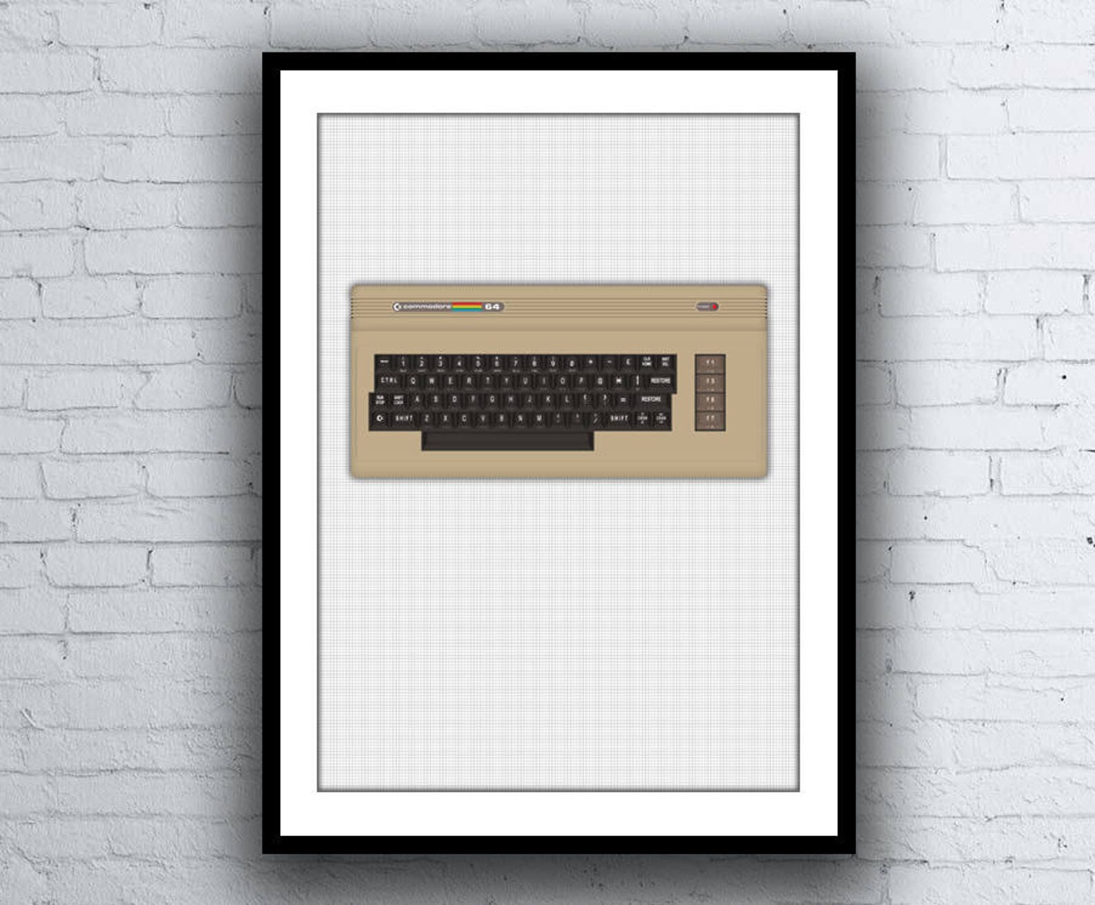 Commodore 64 Computer Poster Retro Digital Art Poster / Print | Etsy UK