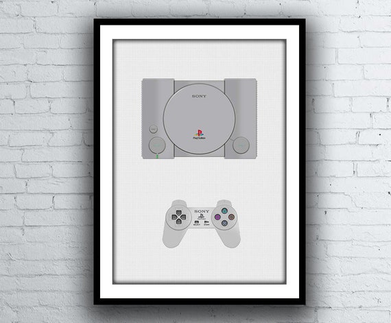 Sony Playstation Computer Poster Sony Playstation Digital Art | Etsy UK