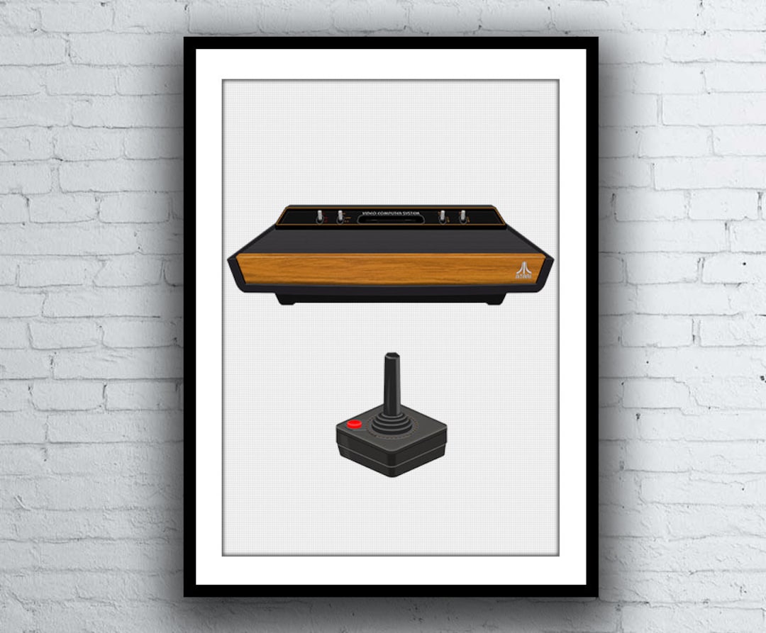 Atari 2600 Console Computer Digital Art Computer Poster / Print - Etsy