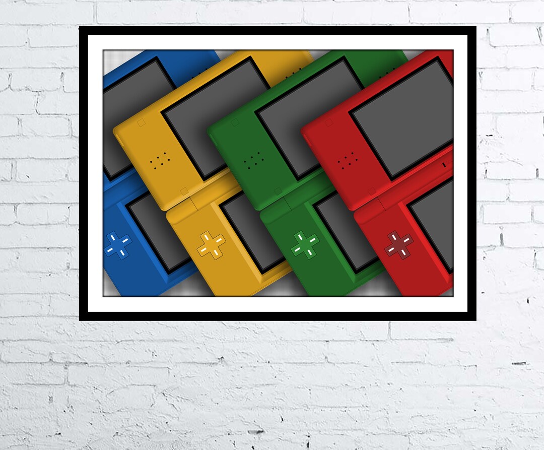 Nintendo DS Lite Computer Poster Nintendo DS Digital Art Poster / Print ...