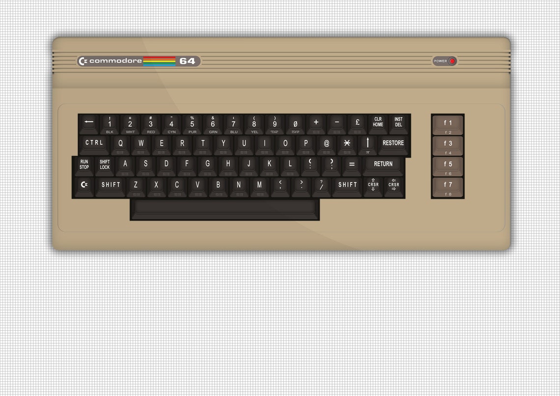 Commodore 64 Computer Poster Retro Digital Art Poster / Print - Etsy UK