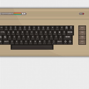 Commodore 64 Computer Poster Retro Digital Art Poster / Print - Etsy ...