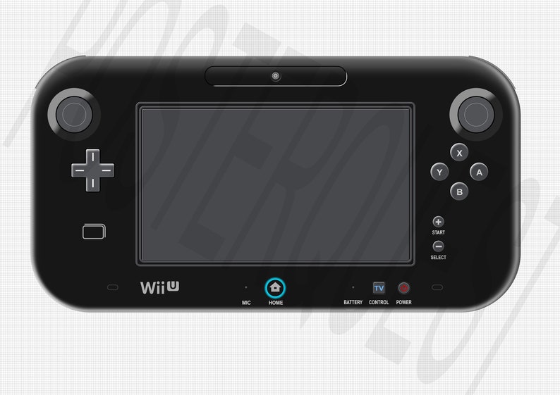 Nintendo Wii U Console Poster Digital Art for Your Gameroom | Etsy