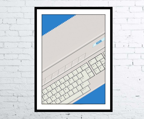 Photorealistic Drawing Atari ST 520 Computer Digital Art | Etsy