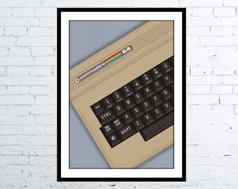 Commodore 64 Computer Poster Retro Digital Art Poster / Print | Etsy UK