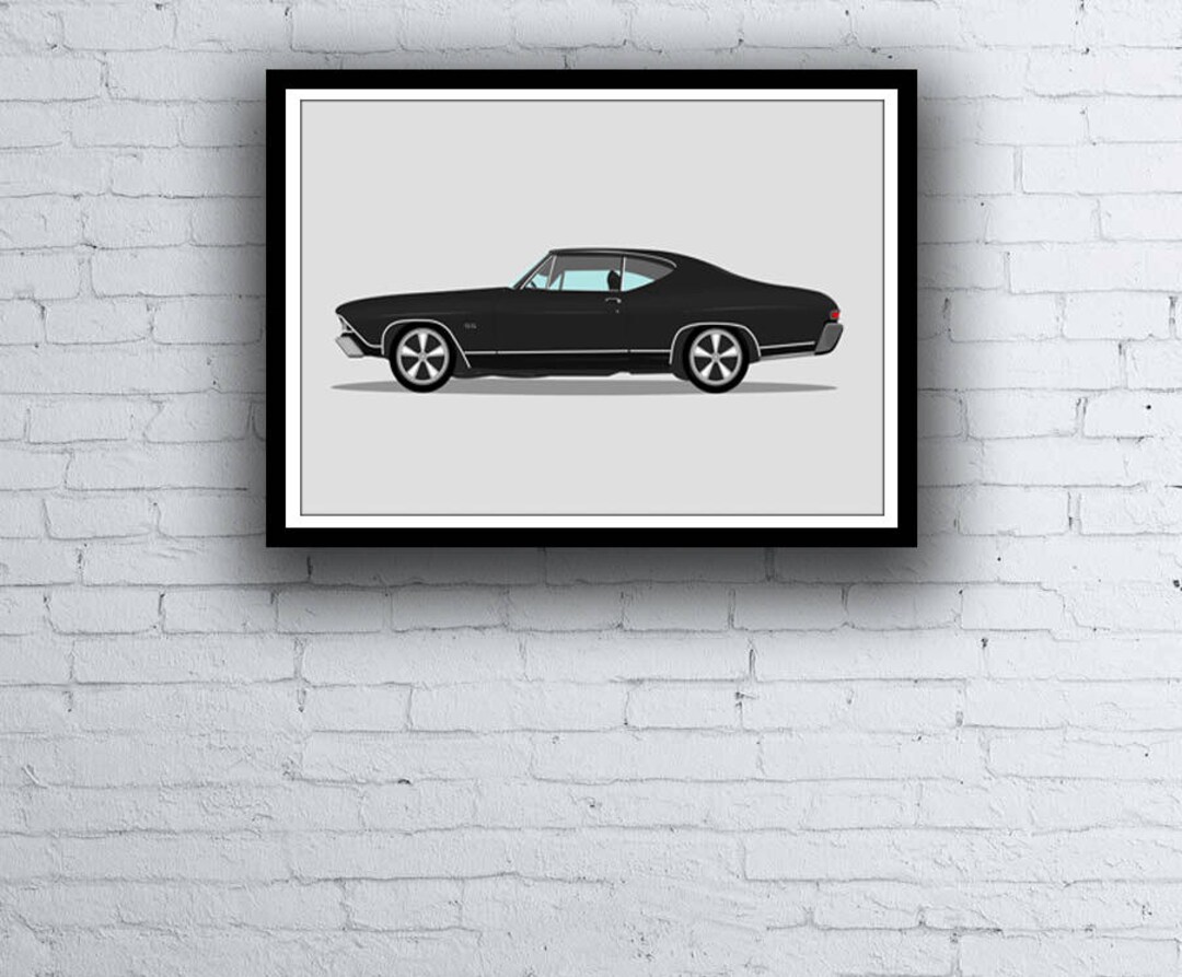 Chevrolet Chevelle SS Super Sport Drawing Digital Art Poster / Print - Etsy