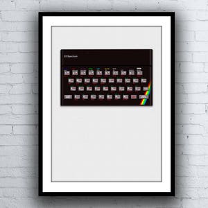 Sinclair ZX Spectrum Computer Poster Digital Art Poster / Print - Etsy UK