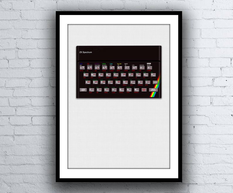 Sinclair ZX Spectrum Computer Poster Digital Art Poster / - Etsy