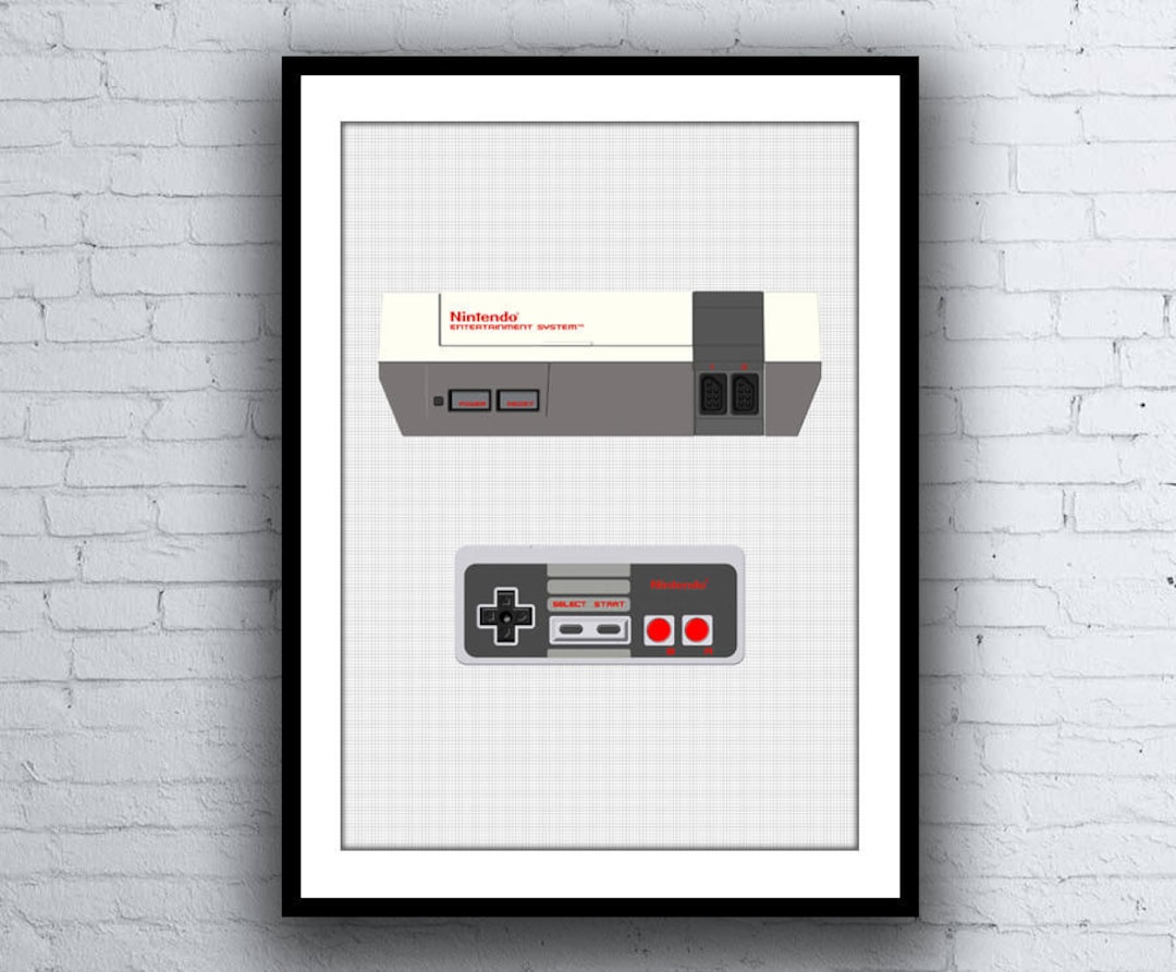 NES Poster Computer Poster Nintendo Entertainment System (famicom) and ...