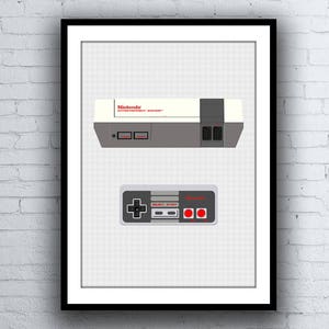 NES Poster Computer Poster Nintendo Entertainment System (famicom) and ...