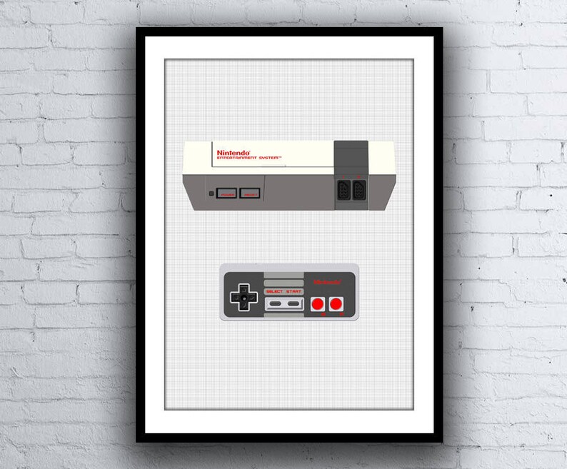 NES Poster Computer Poster Nintendo Entertainment System (famicom) and ...