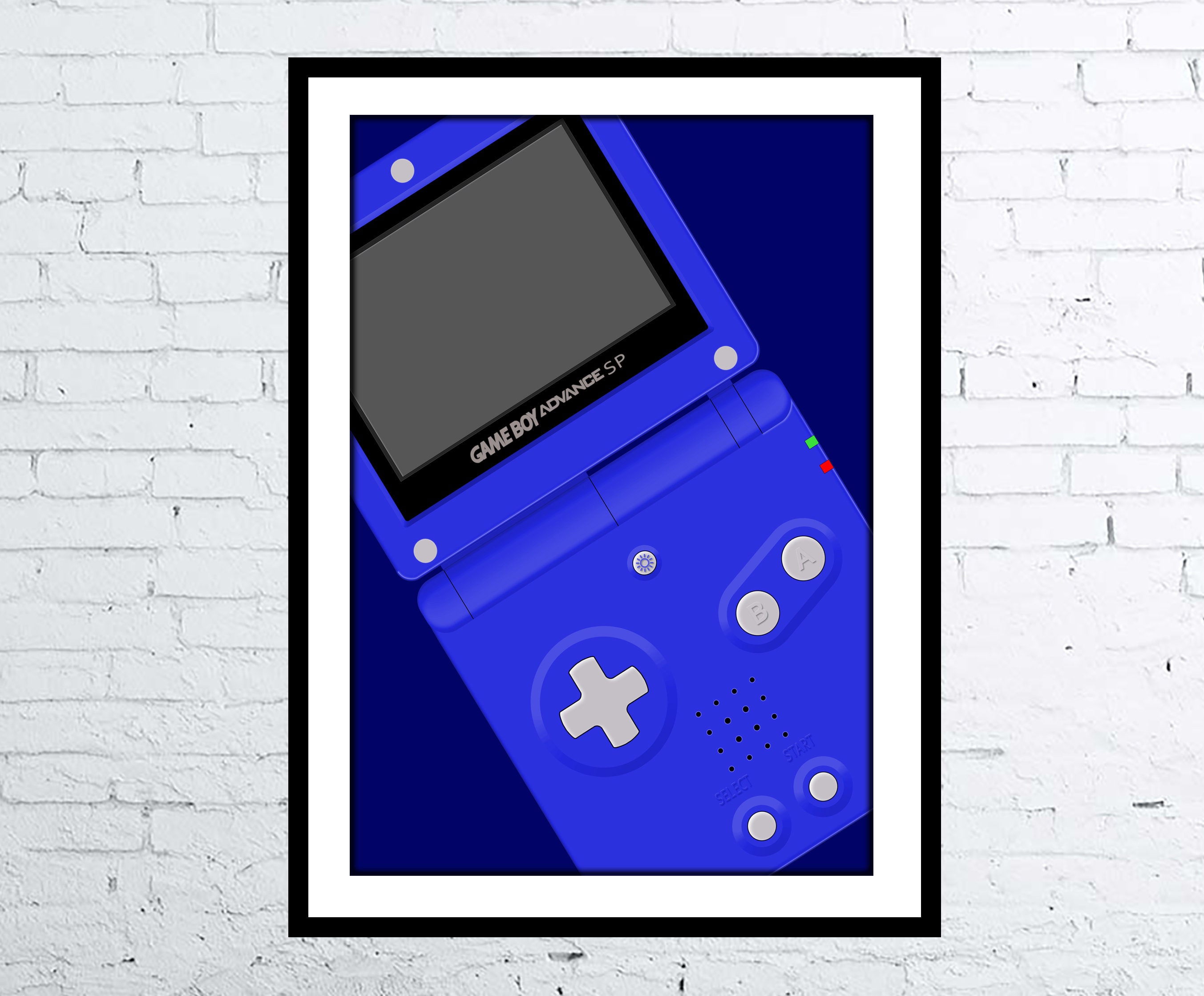 Nintendo Gameboy Advance SP Computer Poster Nintendo Gameboy Digital ...