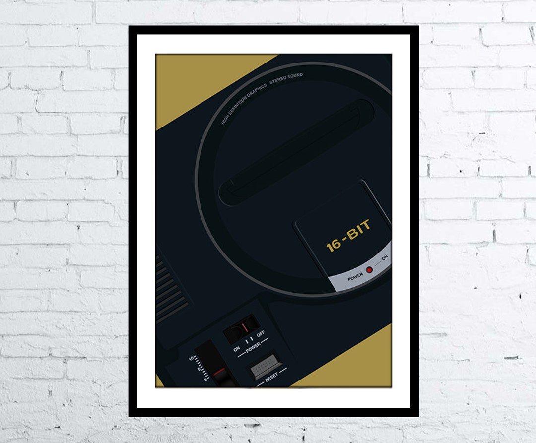 Photorealistic Drawing Sega Megadrive Digital Art Poster / Print ...