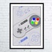 SNES Poster Computer Poster Super Nintendo Entertainment System Digital ...