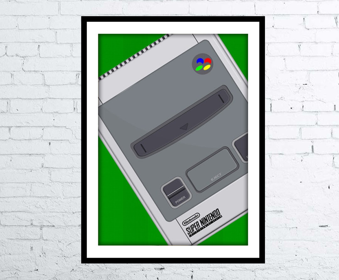 Photorealistic Drawing SNES Poster Computer Poster Super Nintendo ...